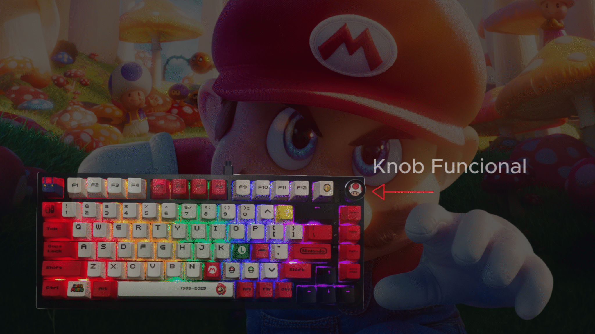Teclado mecánico Advanced- Mario Bros – Forja Digital Estudio